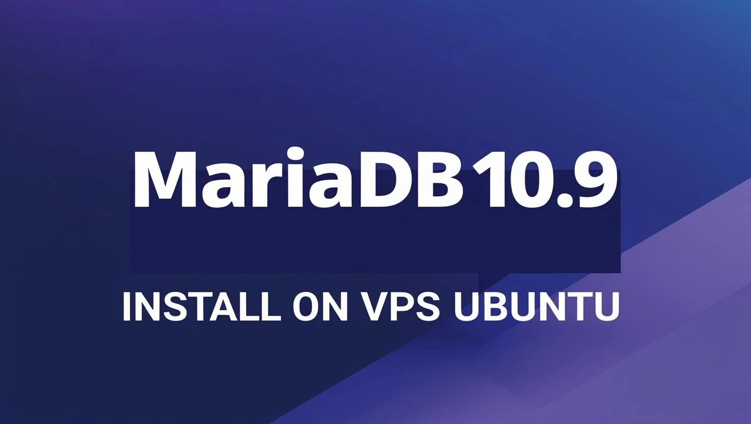 Cara Install MariaDB 10.9 di Ubuntu dan Debian | AwanServers
