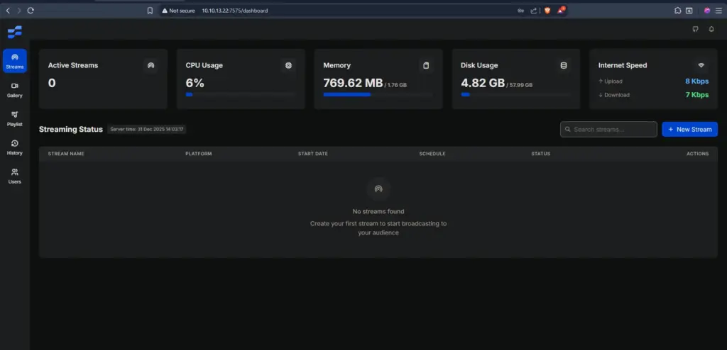 Cara Live Streaming YouTube di STB HG680P Pakai CasaOS | AwanServers