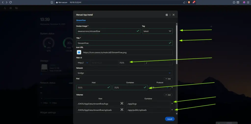 Cara Live Streaming YouTube di STB HG680P Pakai CasaOS | AwanServers