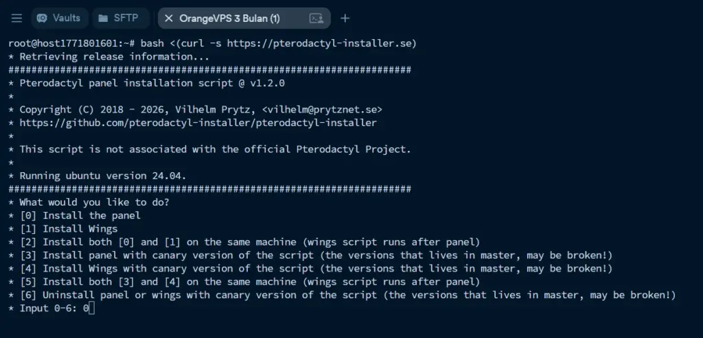 Cara Install Pterodactyl Panel & Wings di Ubuntu Server | AwanServers