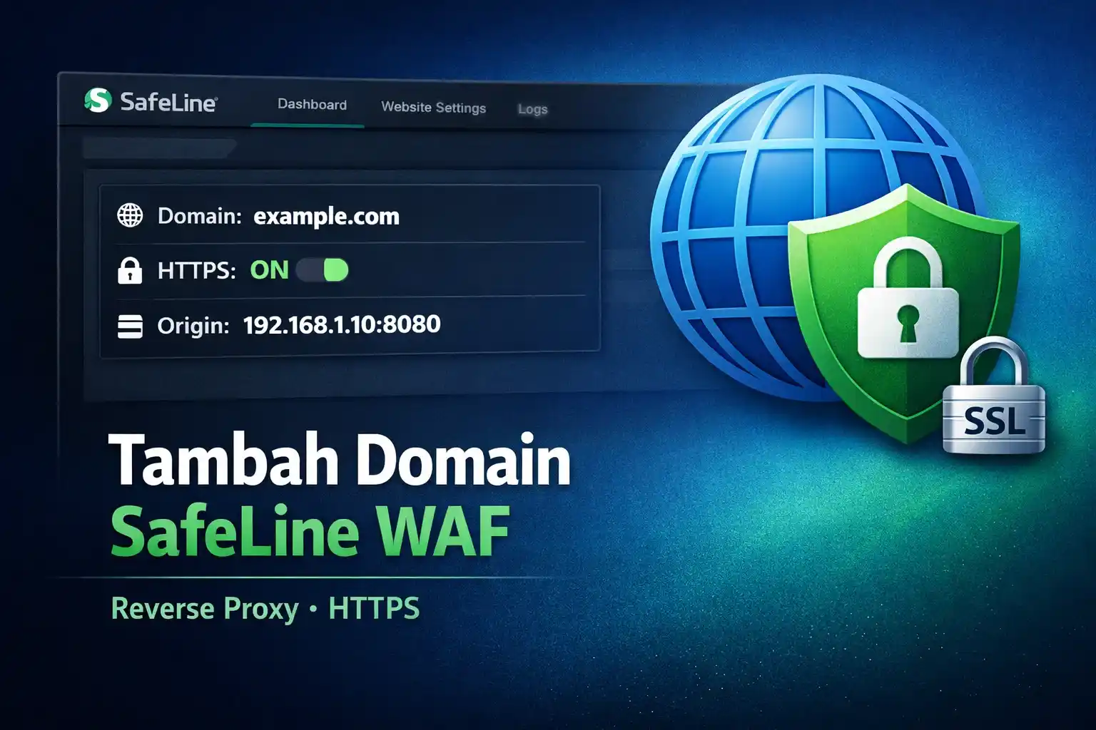 Cara Menambahkan Domain di SafeLine WAF | AwanServers